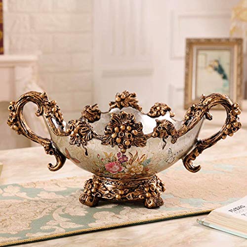 Coverdeal Centerpiece Bowl,Resin Decorative Fruit Bowl Tray Bowl,Snacks/Sweets/Nuts/Sundries Holder Organizer for Home,Office,Wedding Decor,Birthday Gift