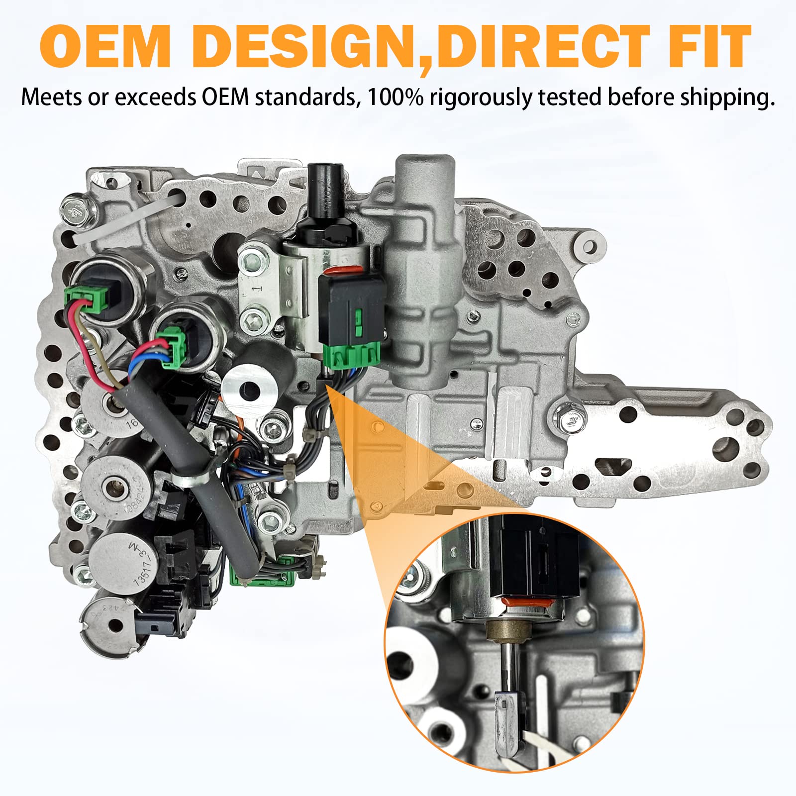 CVT Transmission Step Motor 2.0 2.5 Stepper Motor for 2009-2012 Nissan Altima Rogue SL SV AWD, 2007-2012 Sentra Dodge Caliber 2.5L 2.0L 4 Cylinder CVT Step Motor JF011E RE0F10E F1CJA Valve Body