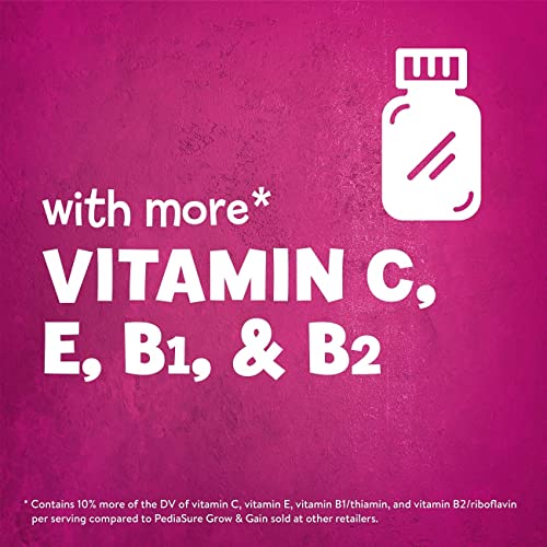 PediaSure Grow & Gain with 2’-FL HMO Prebiotic, Kids nutrition shake, Vitamins C, E, B1, & B2, Non-GMO, Chocolate, 8 Fl Oz (Pack of 24)