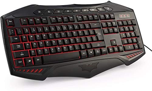 SANOXY Universal Backlit Multimedia Gaming Keyboard, Wired LED Game Keyboard