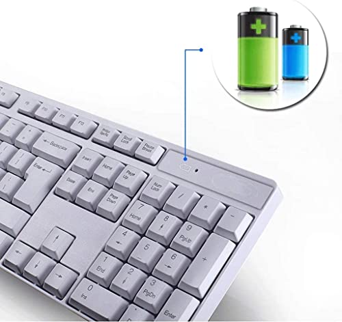EYEARN Wireless Gaming Keyboard + Slim, Durable, Ergonomic, Silent, Waterproof, Silent Key + Backlit Wireless Keyboard (Color : B) Easy to Carry, Feel Comfortable