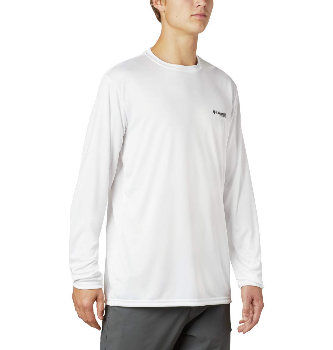 Columbia Men's Terminal Tackle PFG State Triangle Long Sleeve, White/La Flag, 3X Big