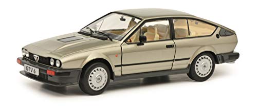 Solido 421185760 Alfa Romeo GTV6 1984 Model Car Die-Cast Zinc Silver