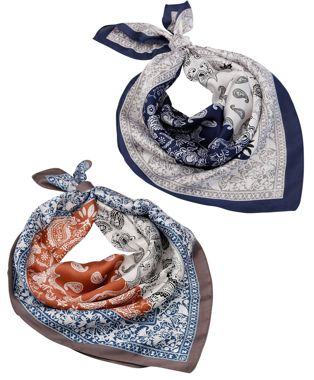Satin Silk Head Scarf Neckerchief, Women Hair Neck BandanaThin Soft Scarfs for Spring Summer, Mom Grandma Best Friend Sister Wife Girlfriend Gift