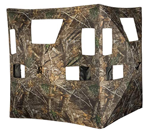 Rhino Blinds CRR-107 Cut N Run Lightweight 2 Panel Mobile Hunting Blind, Realtree Edge