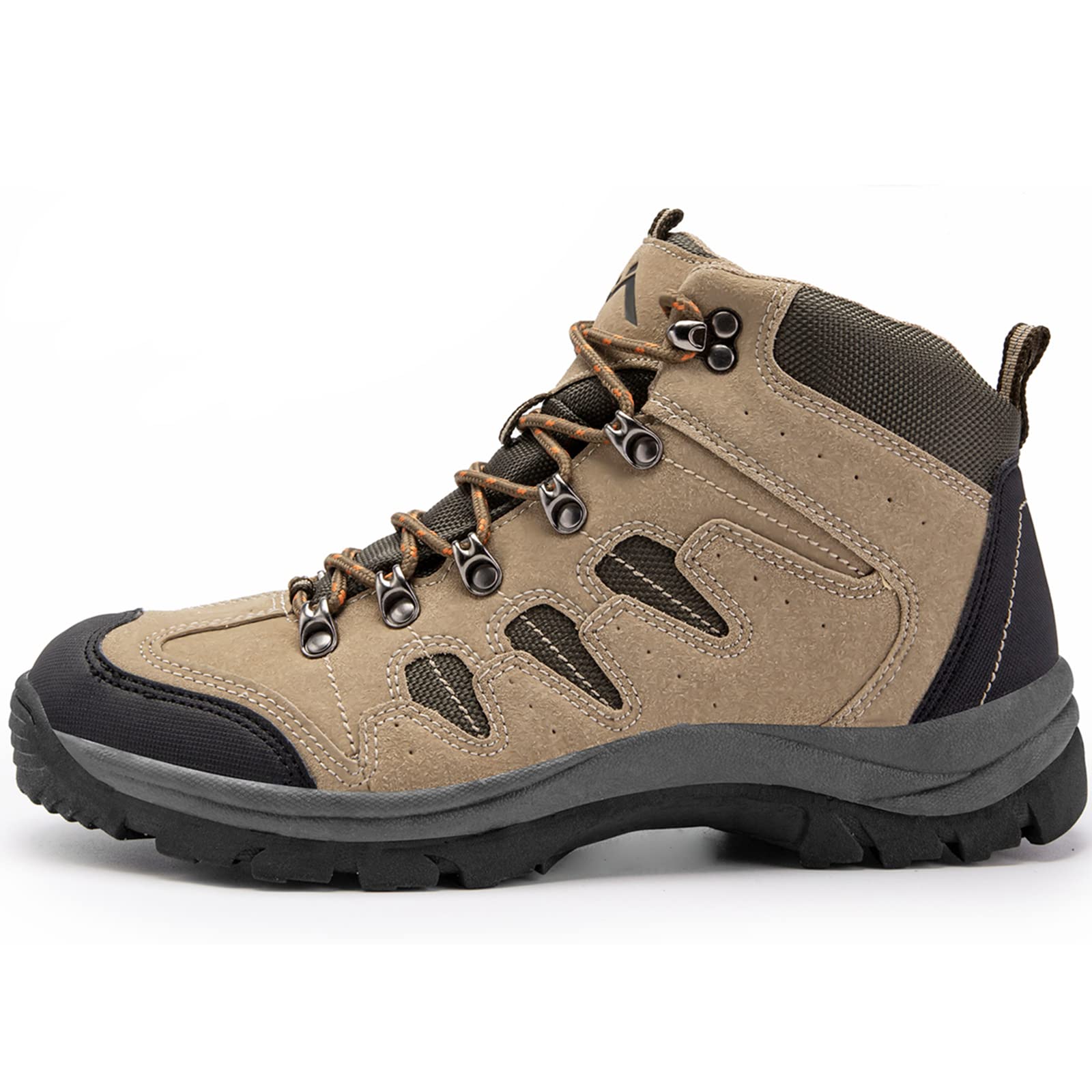 CC-Los Men's Hiking Boots, Waterproof Lightweight Comfortable Fit, Tan Size 7.5-13