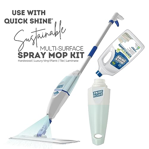 Quick Shine Multi Surface Floor Cleaner 64oz | Plant-Based, Ready to Use, Dirt Dissolving, Streak Free, No Rinse | Use on Hardwood, Laminate, Luxury Vinyl Plank, Tile & Stone | Safer Choice