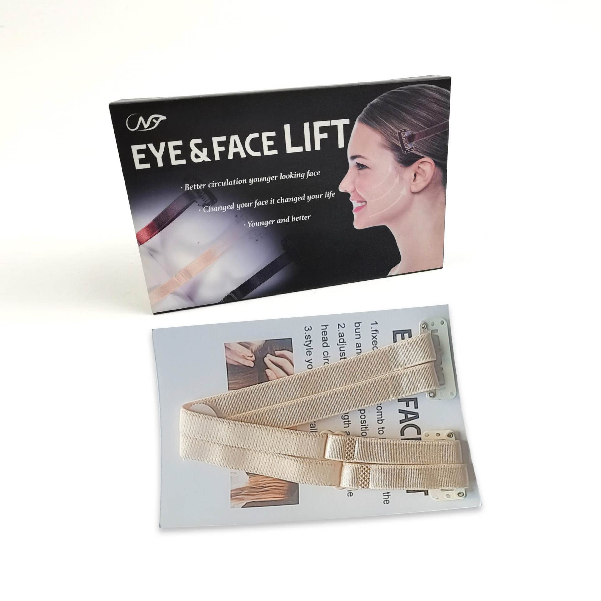 Facelift Band, Multicolor Double, Anti-Wrinkle Band,Rejuvenating Strap,Women Beauty Adjustable Band with Clips,Envelope, Facial Anti-Wrinkle Strap,Adjustable Elastic Stretching Band