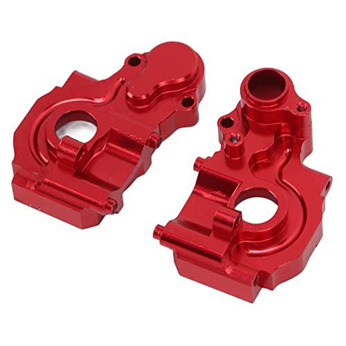 PenRux RC Rear Main Gear Cover, Durable Practical Rear Gear Box Housing Cover High Accuracy Lightweight for 1/18 RC Car (Red)
