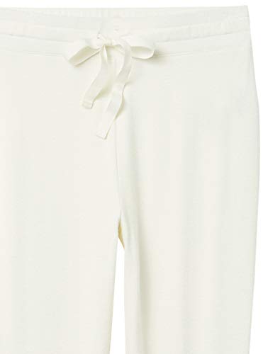 Daily Ritual Women's Cozy Knit Drawstring Jogger Pant, Cream/White Marl, Small