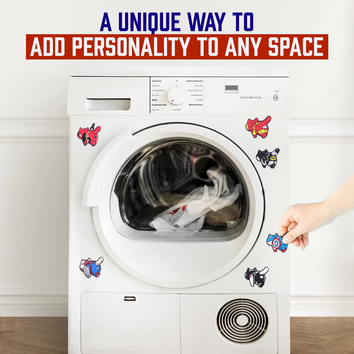 Exclusive Cat Butt Refrigerator Magnets | Superhero Cats Butts Fridge Magnets | Marvel Legends Cute Magnets | Marvel Gifts for cat Lovers