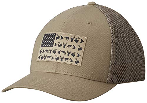 Columbia mens Mesh™ PHG Mesh Ball Cap, Tusk/Phg Flag, Large-X-Large US