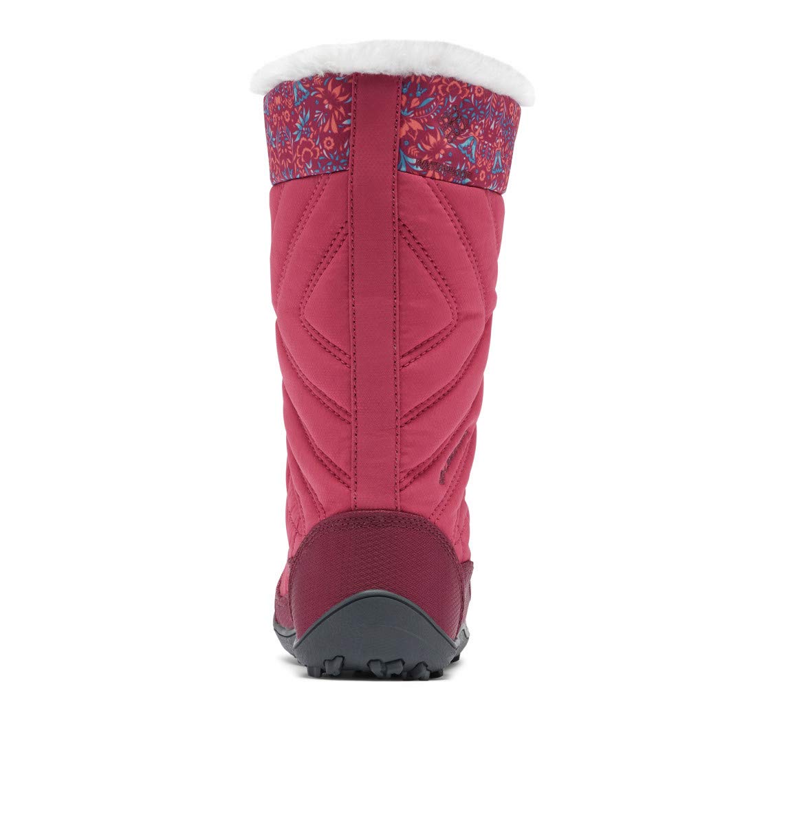 Columbia Minx™ Mid III Print Omni-Heat™ (Little Kid/Big Kid) Dark Fuchsia/Lychee 7 Big Kid M