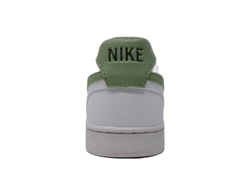 Nike Mens Court Vision Low Lifestyle Sneakers, White/Oil Green-Medium Olive, 12 M US