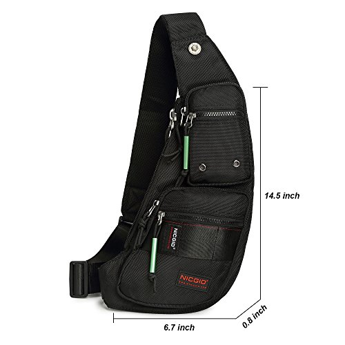 NICGID Sling Bag Chest Shoulder Backpack Crossbody Bags for Men Women