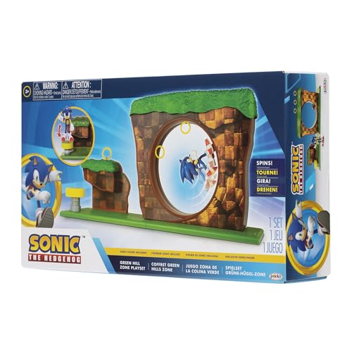 Sonic The Hedgehog Green Hill Zone Playset with 2.5" Sonic Action Figure