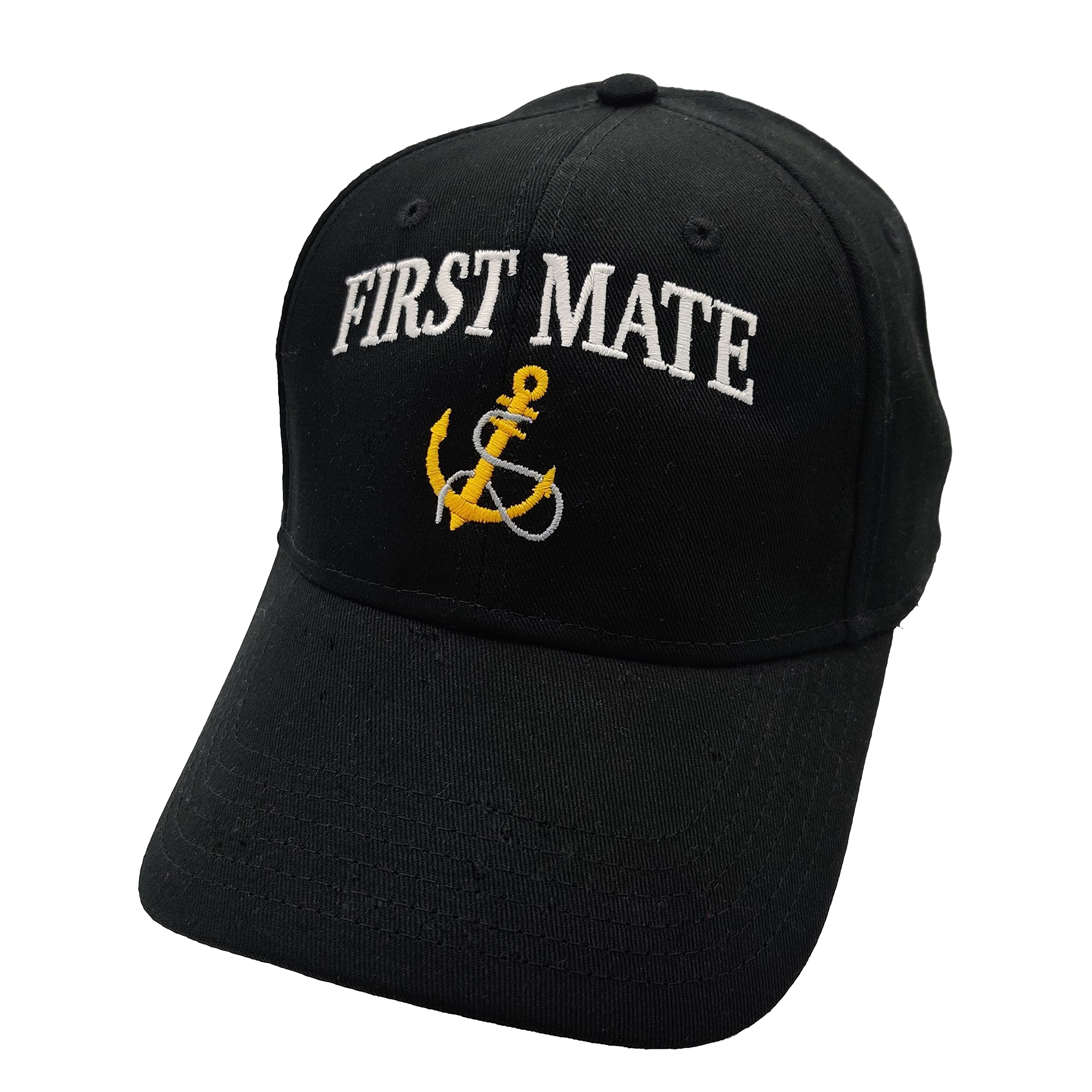 Captain and First Mate Anchor Matching Acrylic Hats - Black