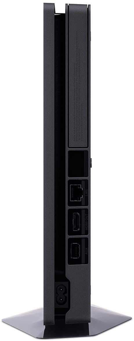 Sony Console PlayStation 4-1TB SSD Slim Edition Jet Black - with 1 DualShock Wireless Controller - PlayStation Enhanced with 1TB Solid State Drive