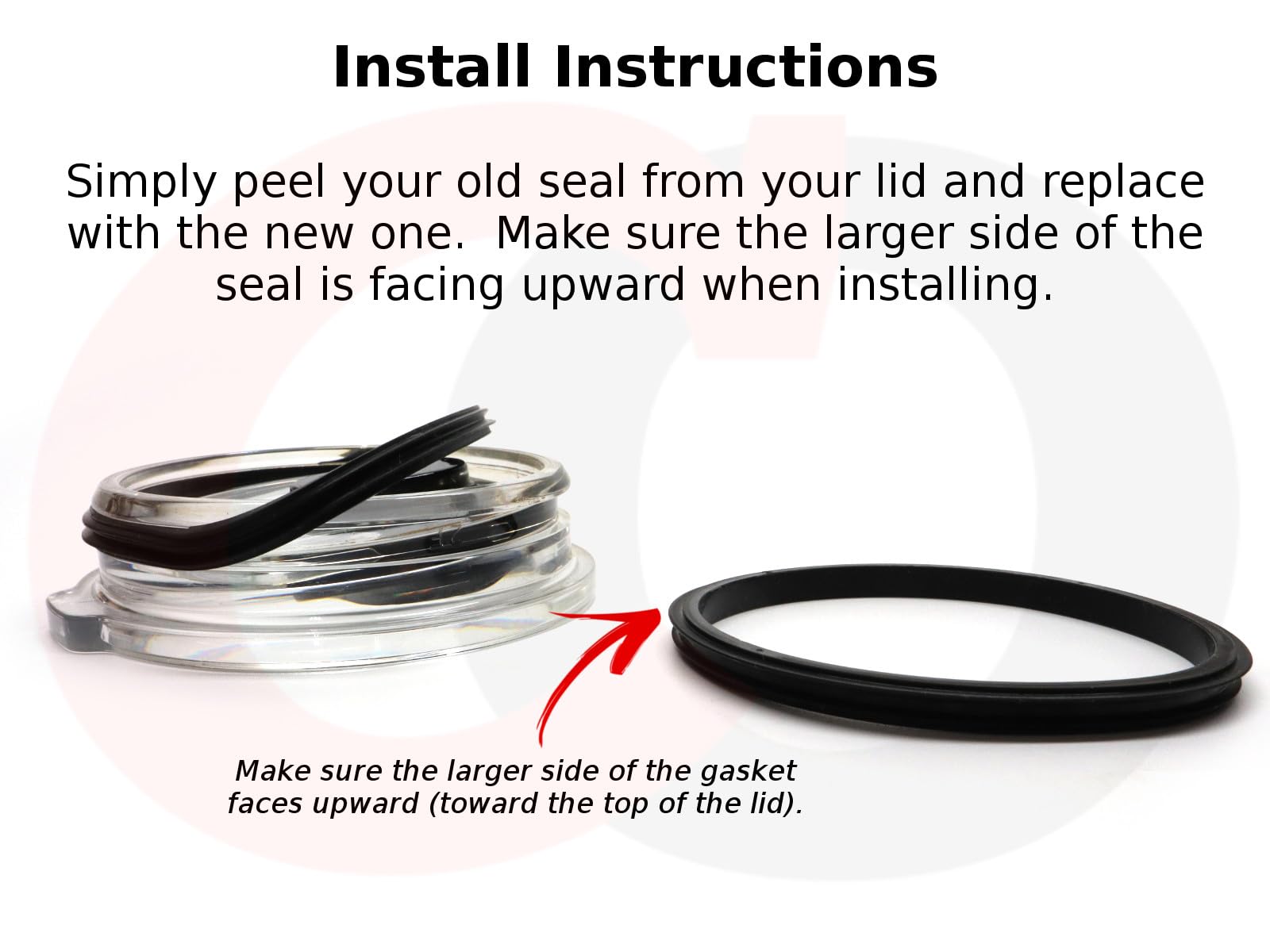 Captain O-Ring – Replacement Lid Seal Gaskets for Yeti Stainless Steel Insulated Tumbler Mugs (3 Pack) [20 oz Lid Size]