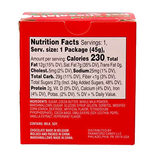 Hot Chocolate BOMB 4 Pack, Flavors include (1) Original Flavor Melting Ball, (1) Salted Caramel, (1) Double Chocolate, & (1) Peppermint Hot Cocoa Easter Basket Stuffer Gift By Frankford Candy