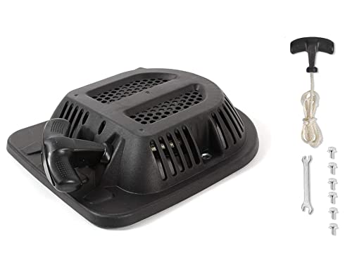 JMCHstore Pull Start Recoil Starter Assembly for Massimo Moto Baja MB200 MB200GC 196cc 4 Stroke 6.5hp Baja Heat, Mini Baja, Baja Warrior 196cc Mini Bike Replacement Parts w/Spare Pull Cord & Handle