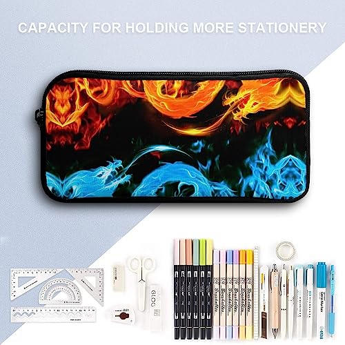 Ice & Fire Dragon Backpack, Stylish Laptop Bag Durable Dragon Daypack with Multiple Pockets, Classic Shoulders Backpack(Ice & Fire Dragon)