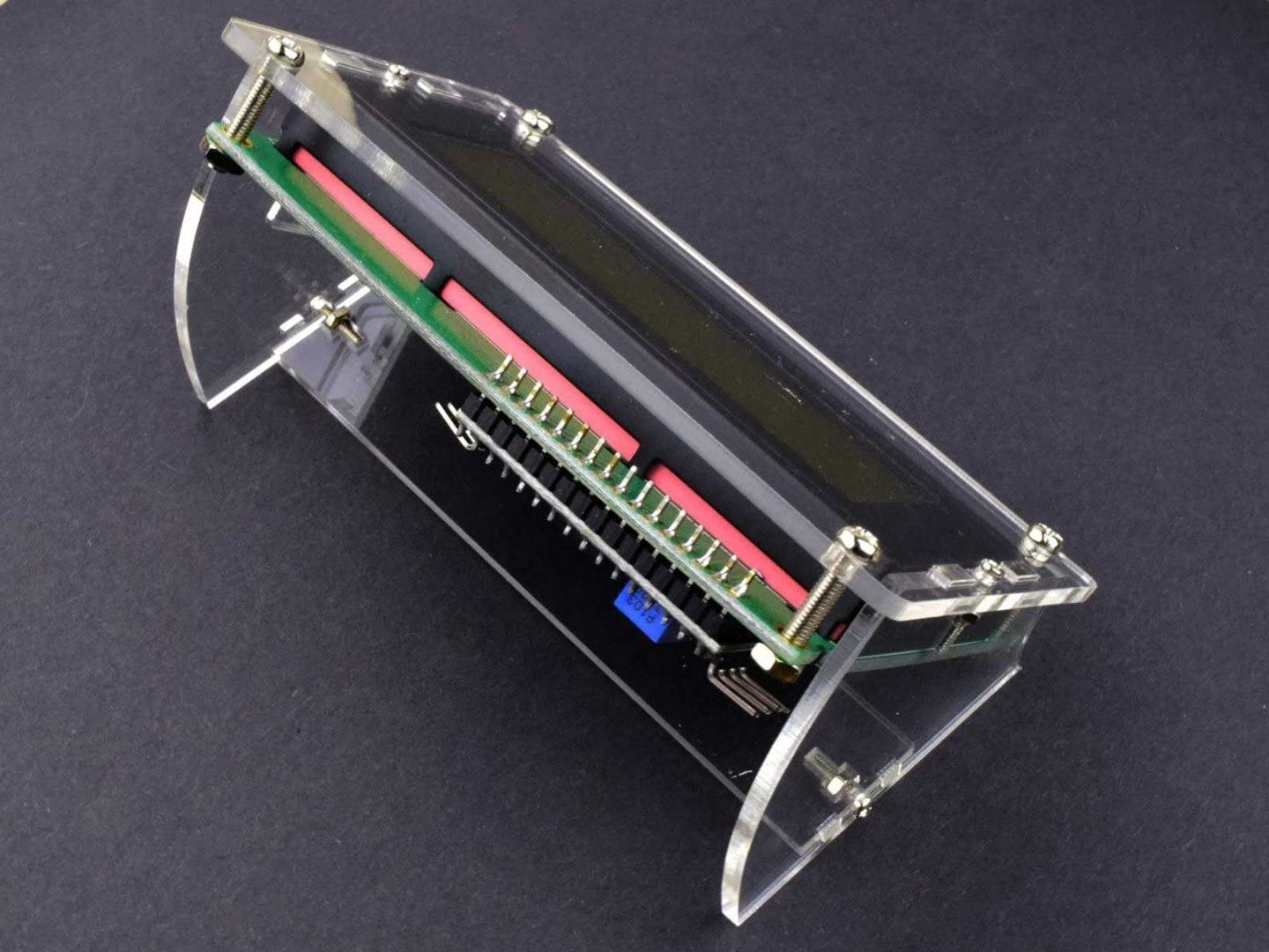 CANADUINO LCD 2004 4x20 Display Acrylic LCD Enclosure - fits LCD with I2C Adapter as Well