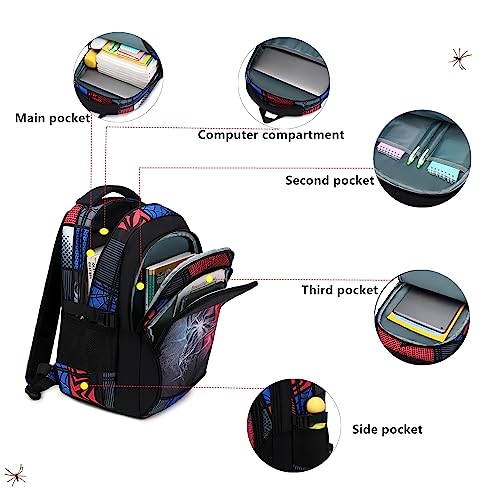 Lmwzh Backpack For Boys Elementary School Bags Kids Bookbag Waterproof Lightweight Durable Black (2023 Model)