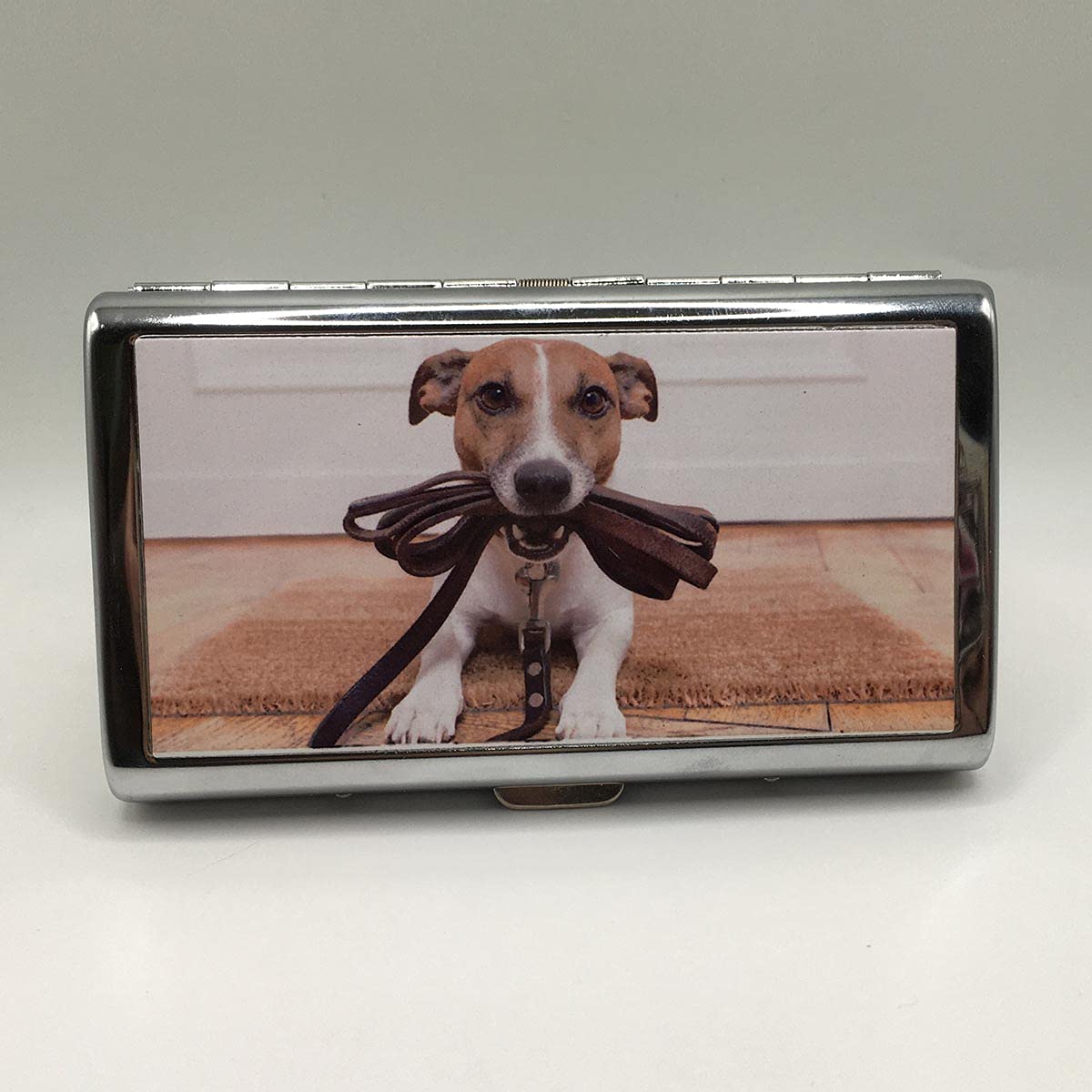 Cigarette Case Double Sided King,Roses Carnations Flowers Bouquet Keep Your Business Cards Clean C214