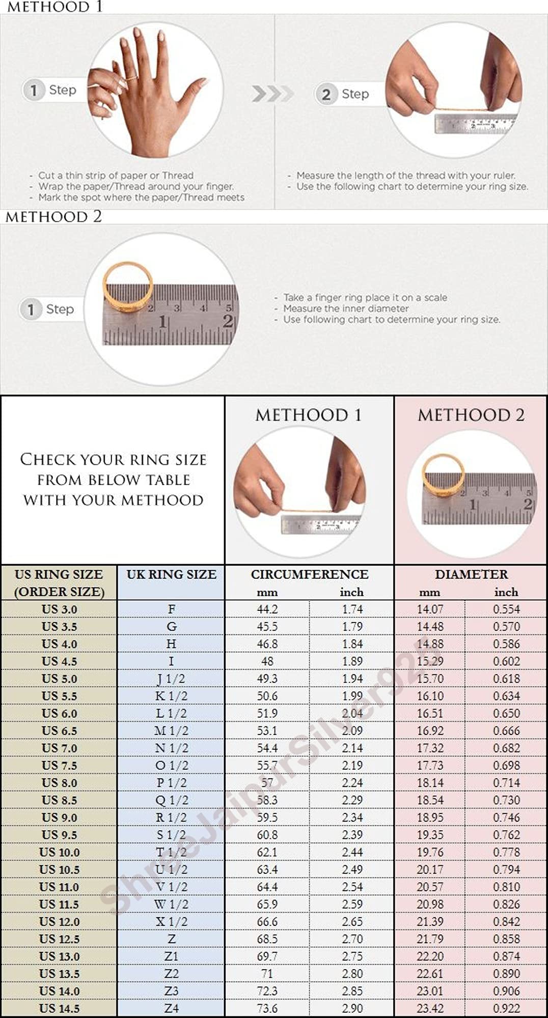 Designer Two Tone Hammered Fidget Textured Band Solid 925 Sterling Silver Spinner Ring For Women Worry Anxiety Fidget Ring Band (11)