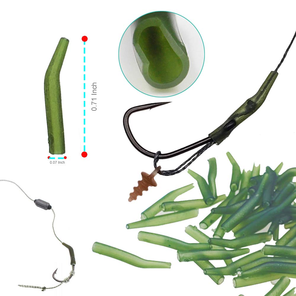 DETENELE FF13st Classic Carp Rig Fishing Gear Kit Including Hook Tube,Plastic Bait Screw,Rubber Line Aligner,Fishing Terminal Gear Kit Box