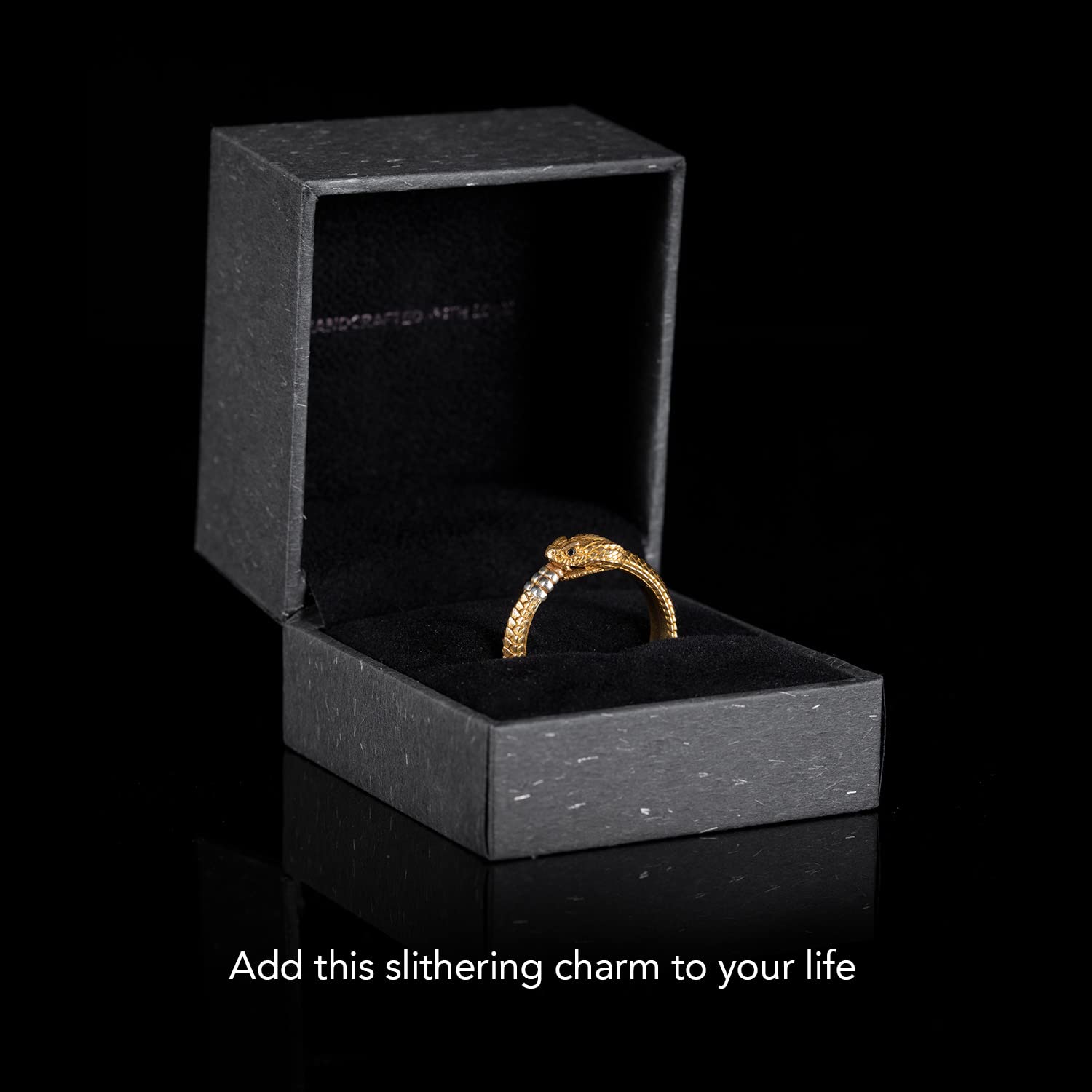 COPPERTIST.WU Ouroboros Ring Brass Snake Serpent Rings Aesthetic Jewelry Gift for Men Women (10.5)