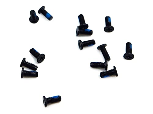 Nylok Patch Flat Phillips Head M2.5x6mm Screws 100 Pieces Package 481477-001 Compatible Replacement Spare Part for HP Compatible and Other Systems