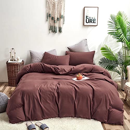 Houseri Brick Red Comforter Set Cal King Brick Color Bedding California King Comforter Solid Color Vintage Cal King Size Comforter Bedding Sets Dark Fuchsia Comforter Brown Red Bedding Sets Cali King