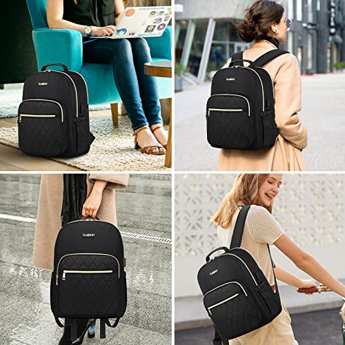 Laptop Backpack for Women, 15.6 Inch Travel Backpack for Women as Person Item Flight Approved, Waterproof School Backpack, Computer Backpack School Bag Casual Daypacks for College, Business,Work