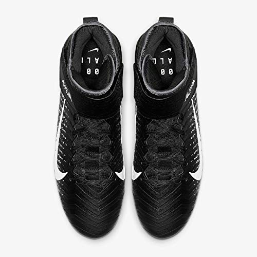 Nike Men's Alpha Menace Pro 2 Mid Football Cleats, Black/White-cool Grey-anthracite, 11