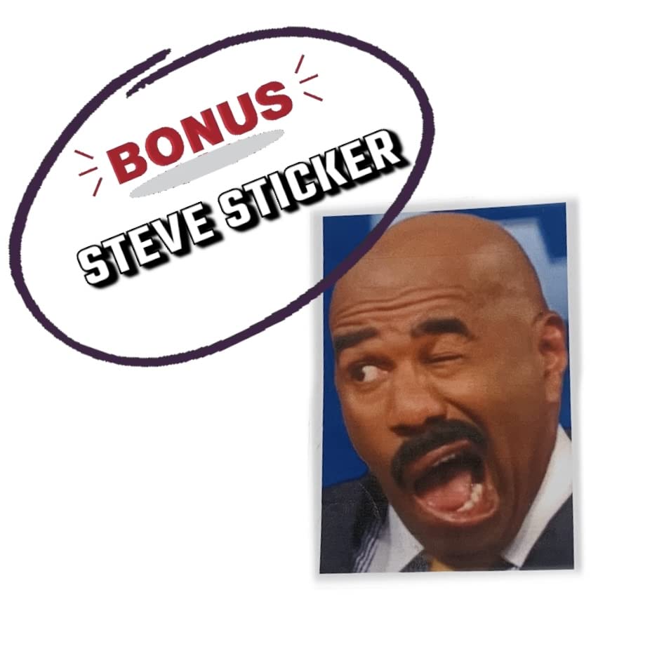 Family FEUD Survey Says Edition Card Game, Steve Sticker Bundle, Complete with Hundreds of Survey Questions, Complementary App with Sound Effects from The Show