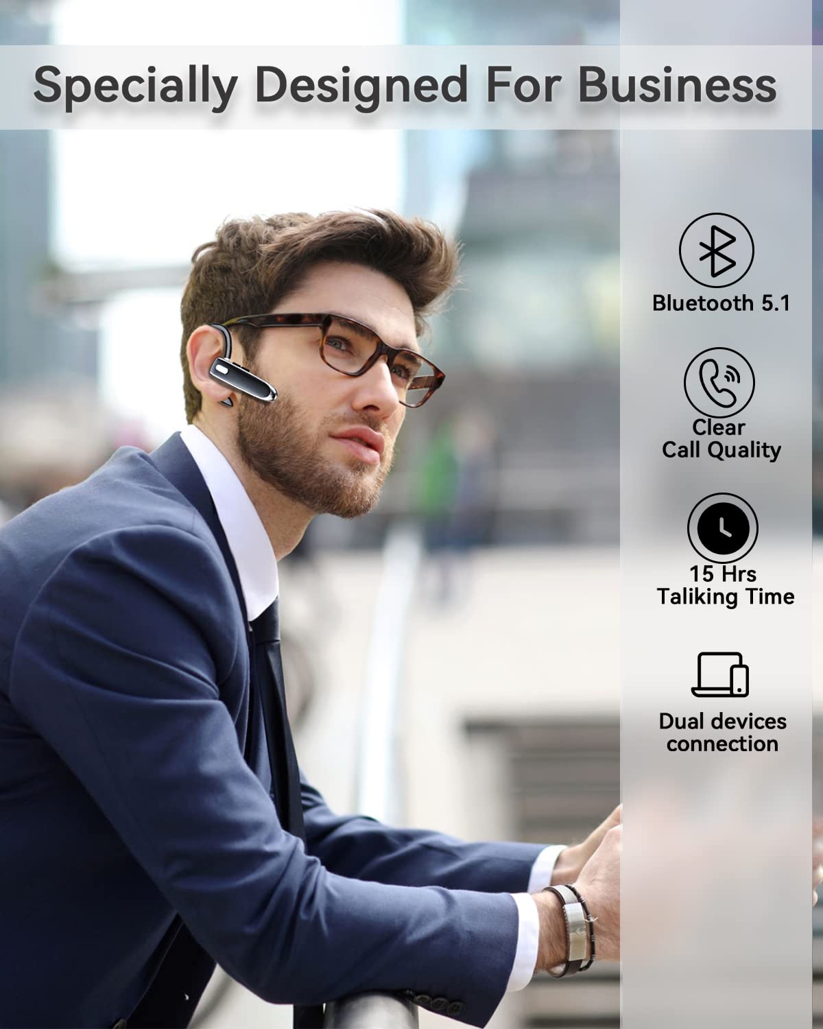 EUQQ Sport Bluetooth Headphones Mic Wireless Earphones in Ear Earbuds with Dual LED Display011