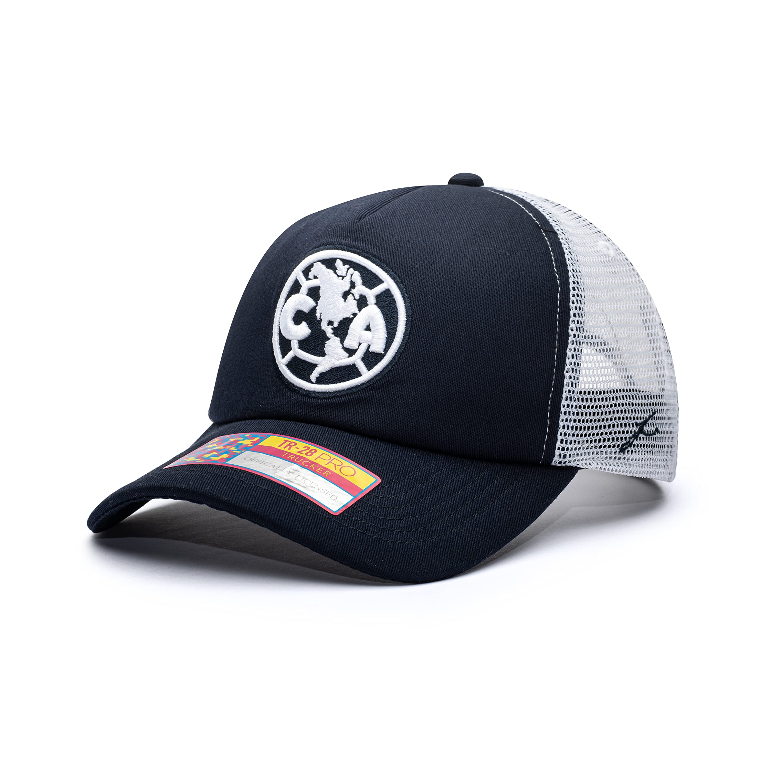 Fan Ink Club America 'Fog' Adjustable Snapback Trucker Style Hat Navy/White