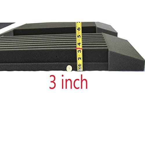 Mybecca Decorative Acoustic Foam Panels Studio Soundproofing Foam Wedges Wall Panels provide 2 pack Baffle Kit 36" x 12" x 3"