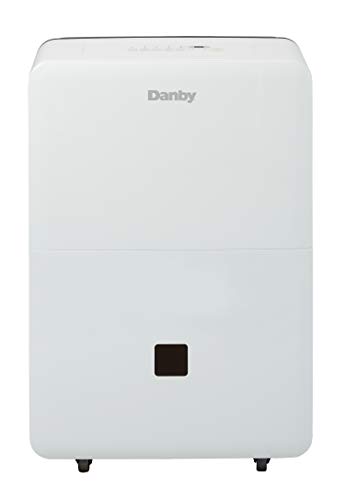 Danby DDR050BJWDB-ME 50 Pint (23.6 L) Smart Energy Star® Dehumidifier with Electronic controls with LED display in White