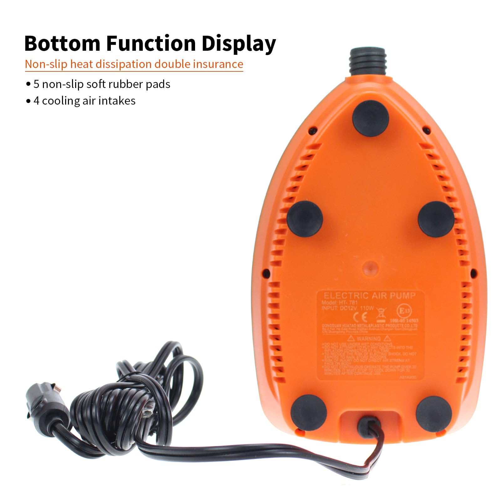 Dearsee SUP Electric Air Pump, 12V Digital LCD Sup Electric Portable Pump for Paddle Board, Inflatable Tent, Boats, Pool