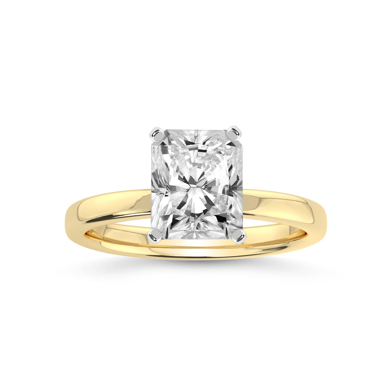 Diamond Engagement Ring For Women | 2 cttw IGI Certified Radiant Shape Lab Grown Diamond Ring | 14ct Or 18ct in White, Yellow Or Rose Gold | Six-Prong Setting | FG-VS1-VS2 Quality | Friendly Diamonds
