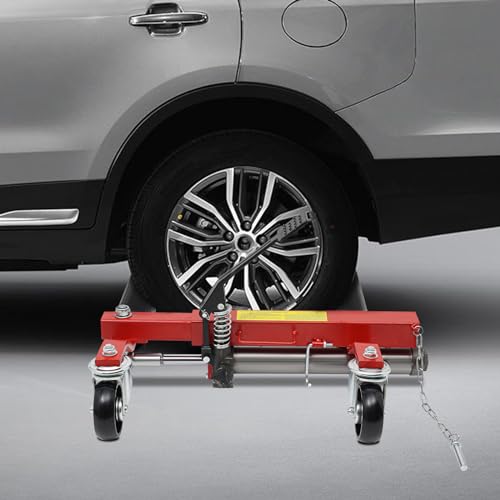 CaLaOCO Wheel Dolly, Wheel Dolly Car Skate, Heavy Duty Vehicle Positioning Hydraulic Car Wheel Dolly, Wheel Dolly for Vehicle Positioning