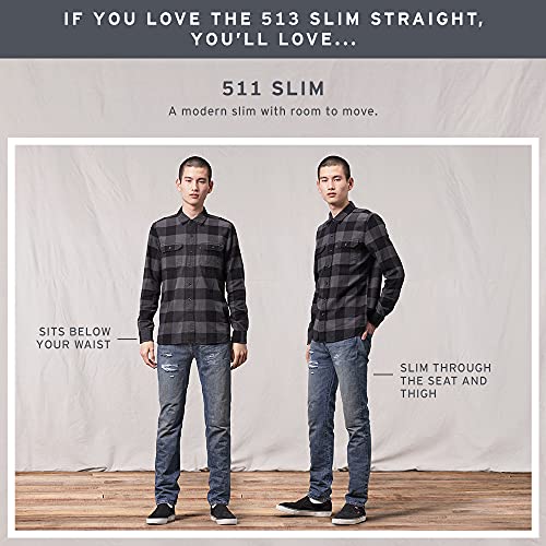 Levi's Men's 513 Slim Straight Jeans, Cash, 34W x 30L