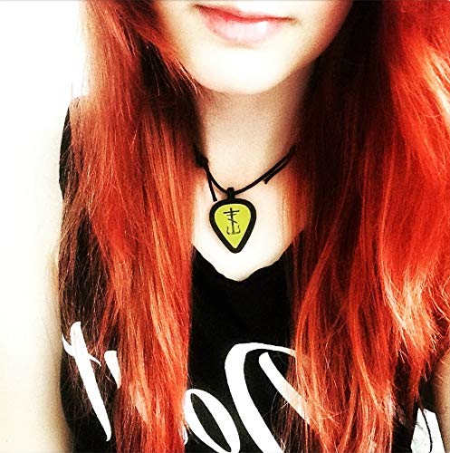 Pickbandz Necklace Silicone Guitar Pick Holder in Epic Black - Double Sided - Fits All - Fully Guaranteed - Rock What You Love With Pickbandz