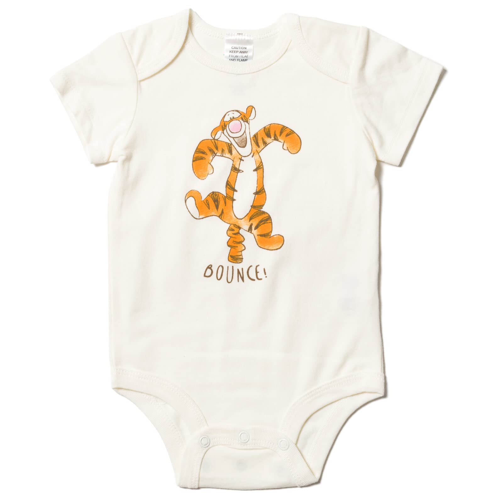 Disney Tigger Winnie the Pooh Newborn Baby Boys Cuddly Snap Bodysuits Pants Gray/White 3-6 Months