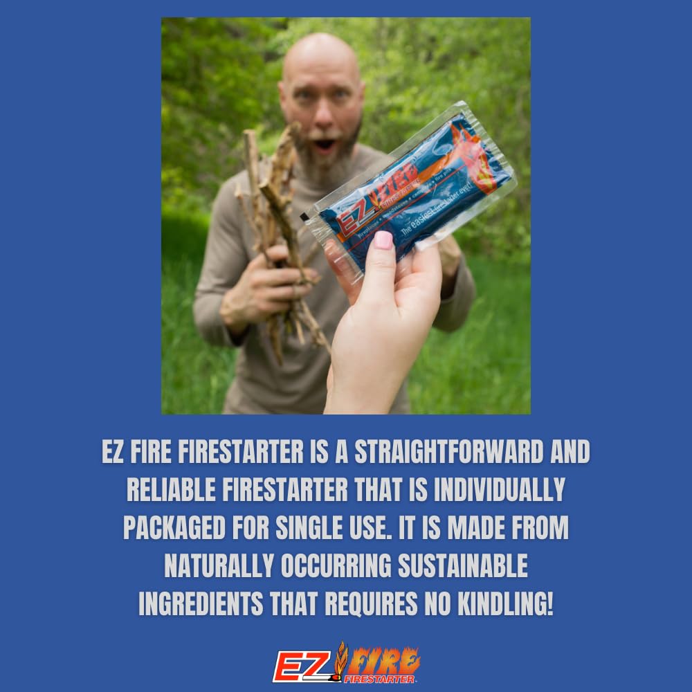 Naturally Occurring, Reliable, All Purpose, Easy-to-Use Fire Starter for Wood Stoves, Fireplaces, Campfires, and Bonfire β Waterproof, Windproof, Safe, Clean, Odorless | 100 Pack