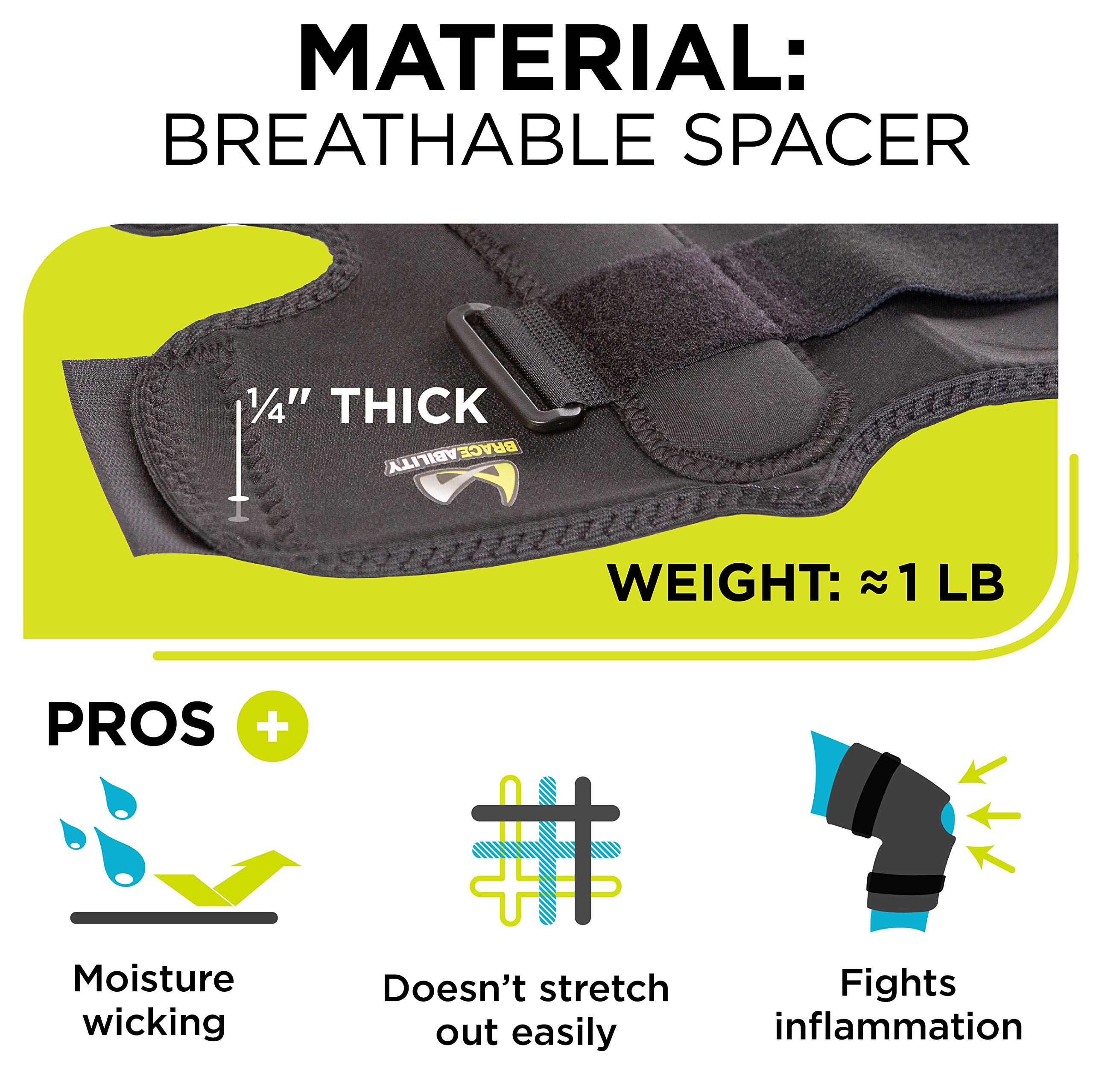 BraceAbility Obesity Hinged Knee Pain Brace - Overweight Men and Women's Wraparound Plus-Size Support for Osteoarthritis, Joint Pain, Ligament Weakness, Medial and Lateral Kneecap Instability (6XL)