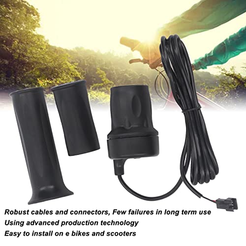 Dilwe 20X Electric Bike Throttle, 180 cm, Stable Sensitive Electric Accelerator Handle for Mountain Bike, Road Bike Conversion 24V?72V Plugturner